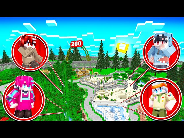 เล่นซ่อนแอบในสวนสัตว์ 1 คนซ่อน VS 4 คนหา ใครจะชนะ? | Minecraft ซ่อนแอบ