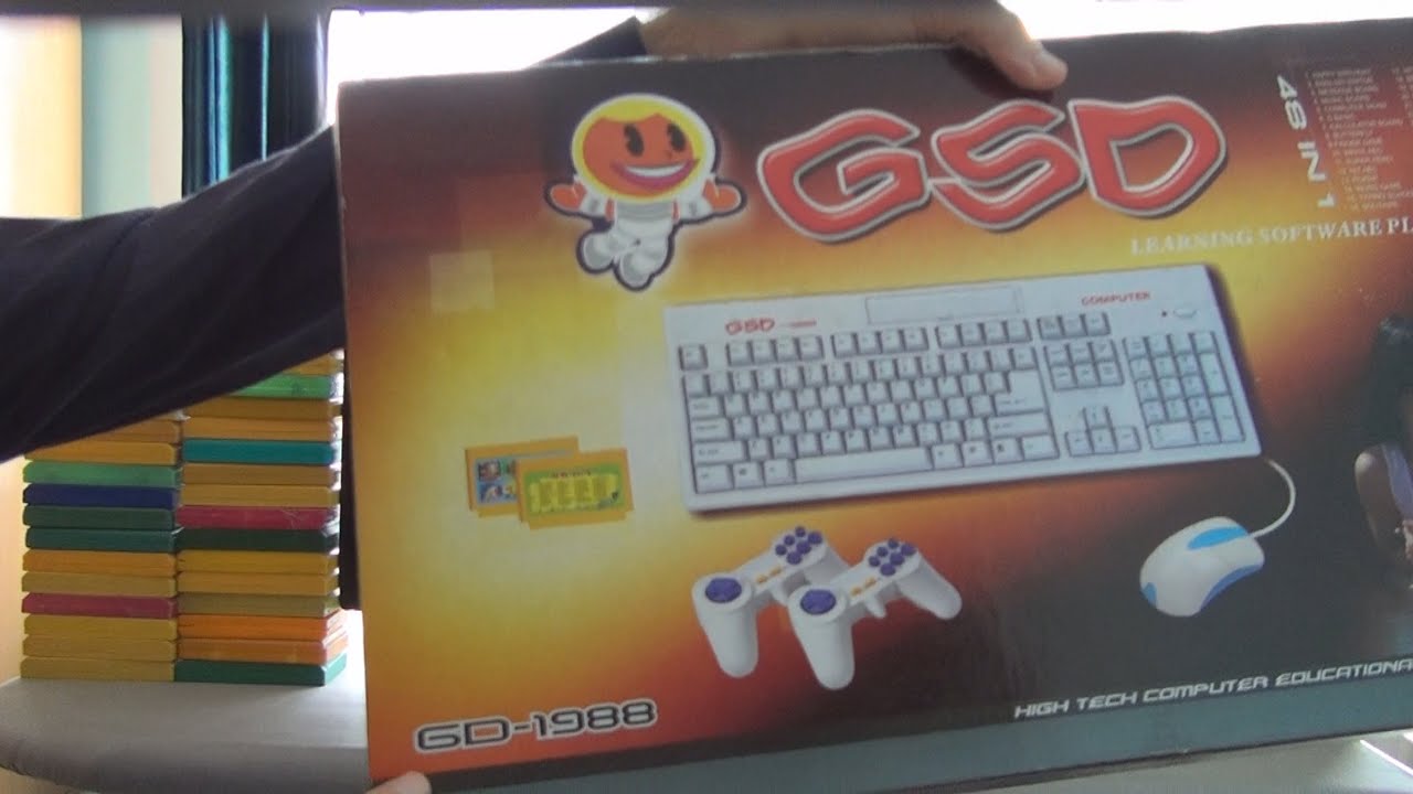 GSD-1988 (Nintendo NES) clone Famiclone review in 3D - YouTube