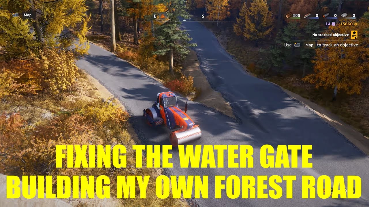 Roadcraft Fixing The Watergate And Building My Own Forest Road - YouTube