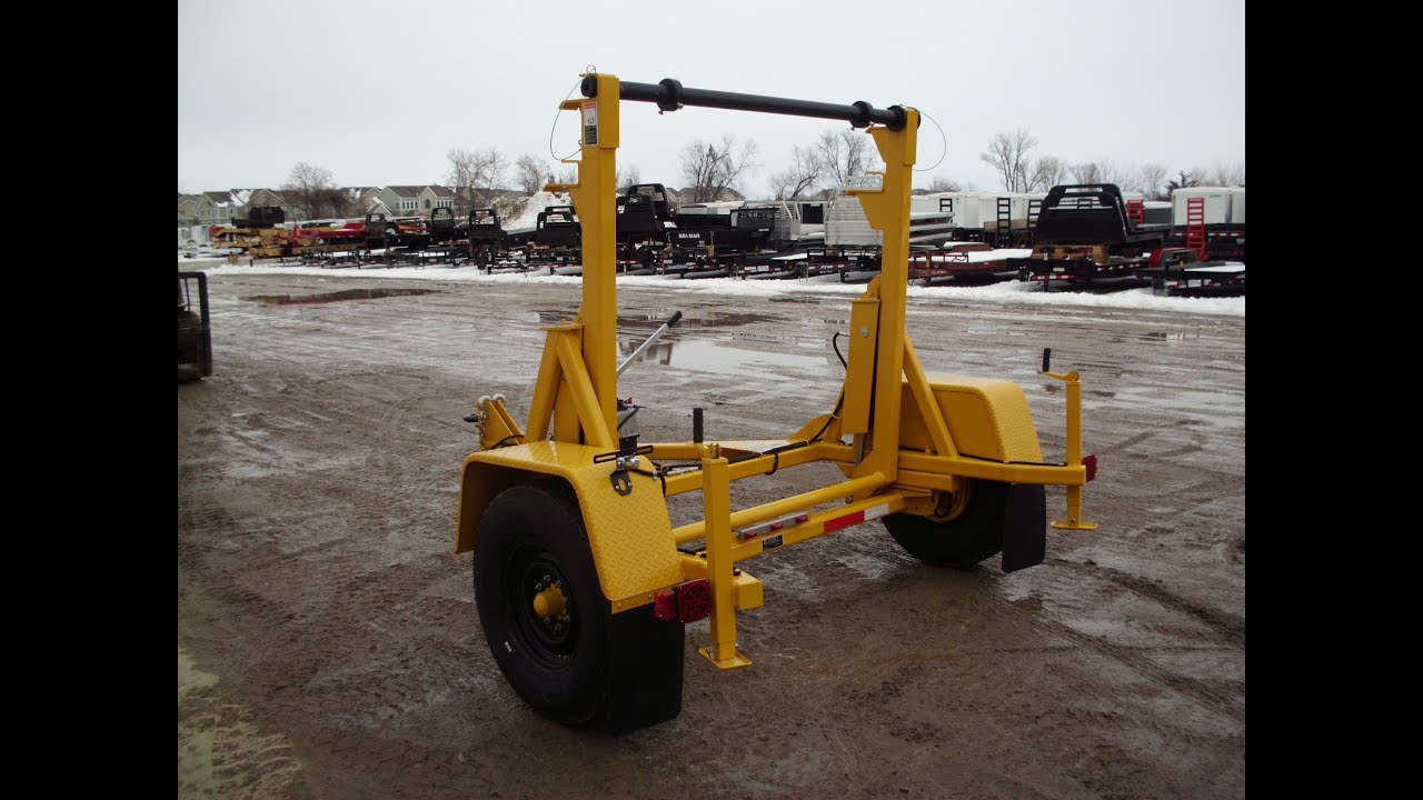 NEW! UTT RT7-10 Spool Trailer Holds 10' reel! SOLD. - YouTube