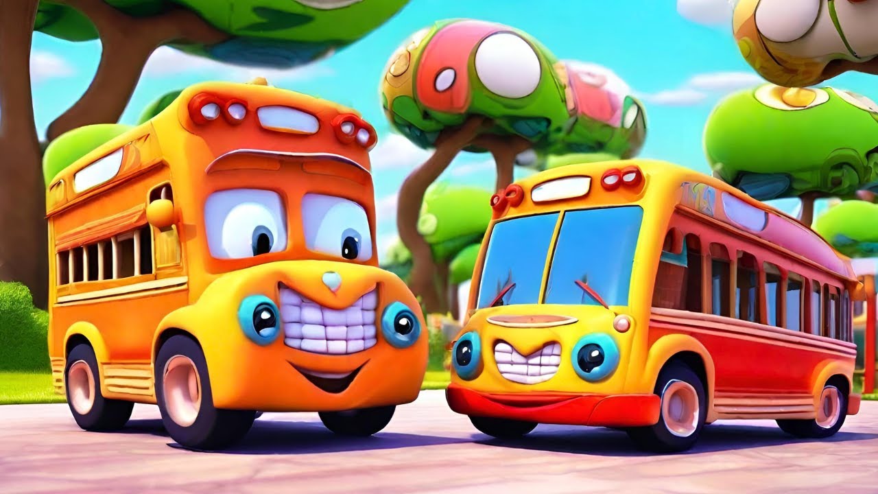 Wheels on the Bus Go Round And Round | The Wheels on the bus | Nursery ...