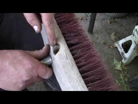 HOW TO FIX A STRIPPED OUT SHOP BROOM - YouTube