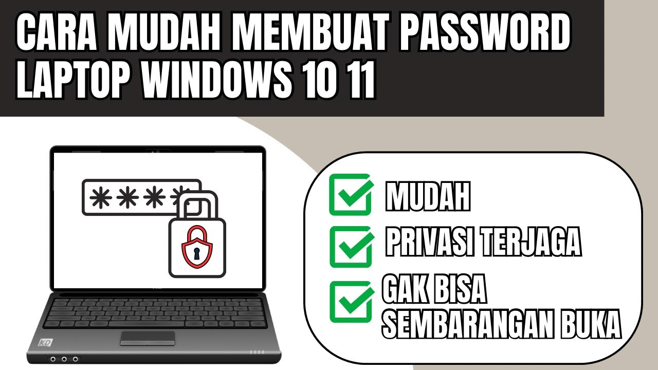 Cara Membuat Password ata PIN Di Laptop Windows 11 Mudah - YouTube