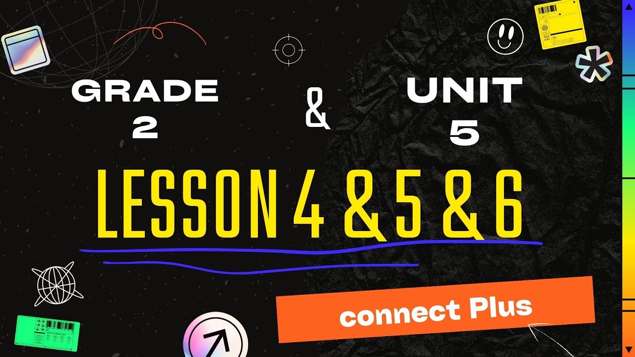 connect Plus primary 2 unit 5 lesson 4 &5 & 6 كونكت بلس تانية ابتدائي ...