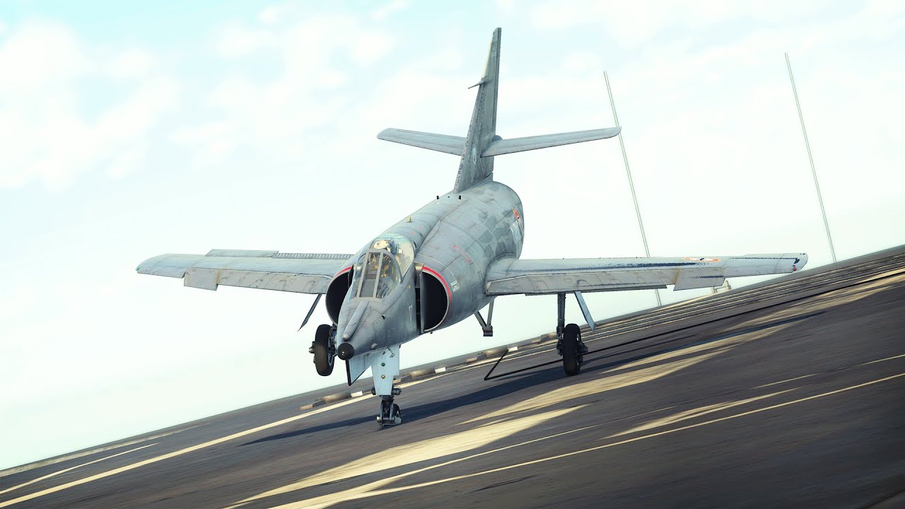 Intense Carrier Landing in AIR SIM | Etendard IVM (War Thunder) - YouTube