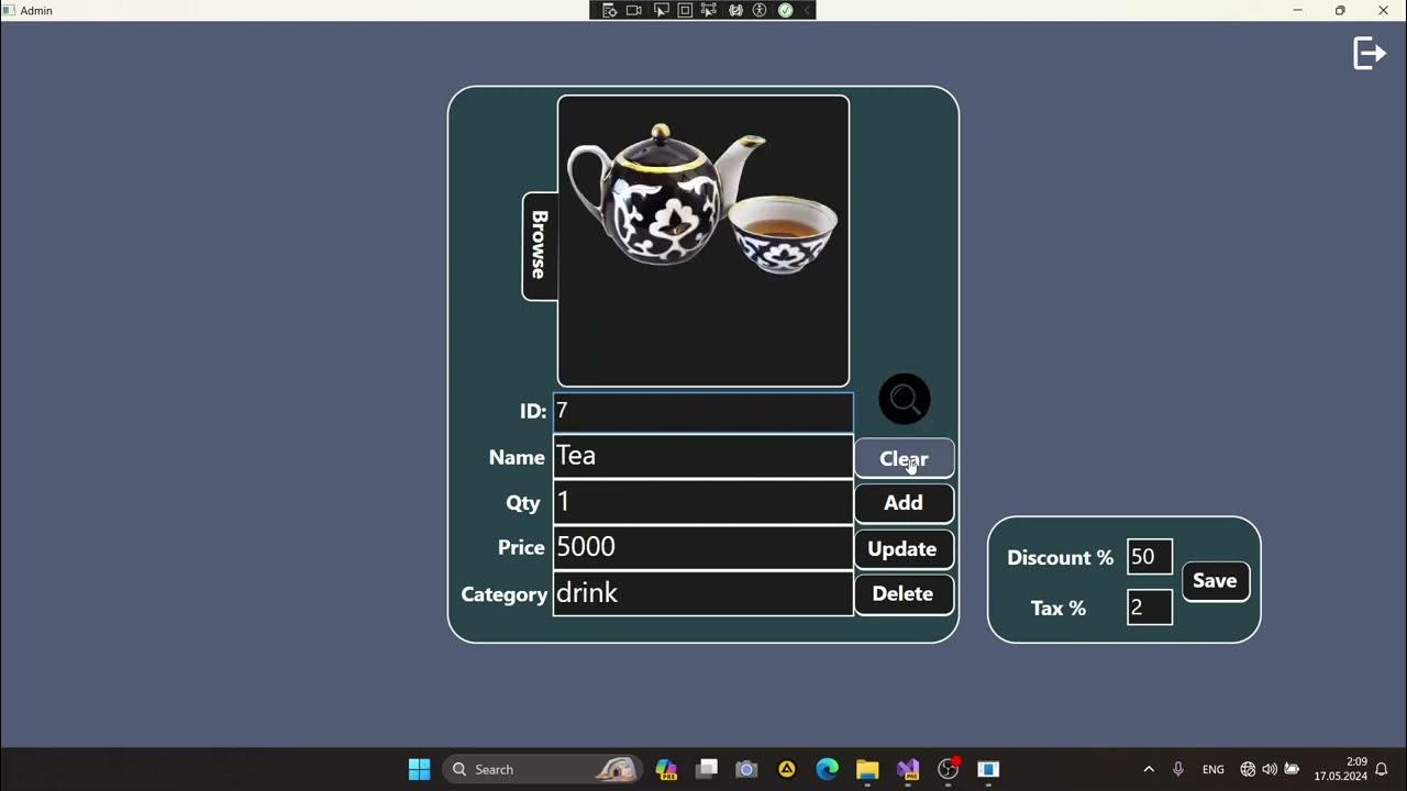 Simple POS application using C#, WPF - YouTube