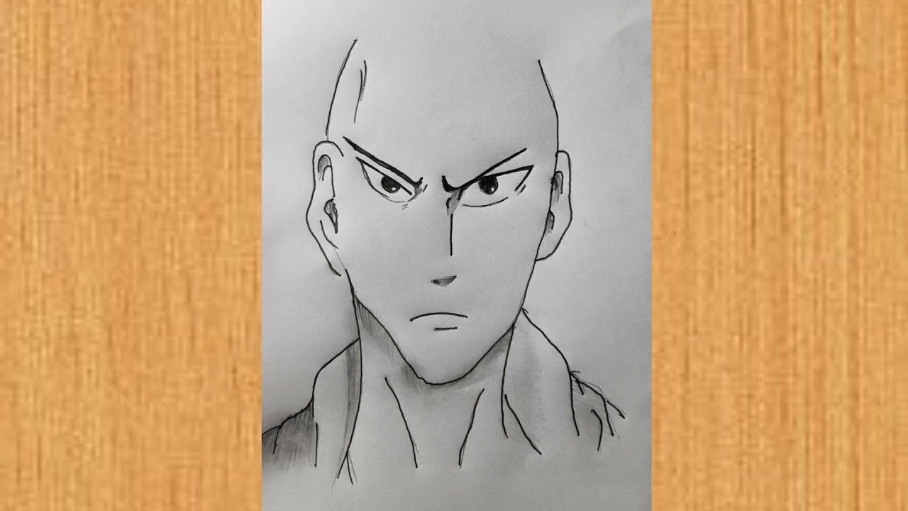 How To Draw Saitama From One Punch Man || Easy drawing for beginners ...