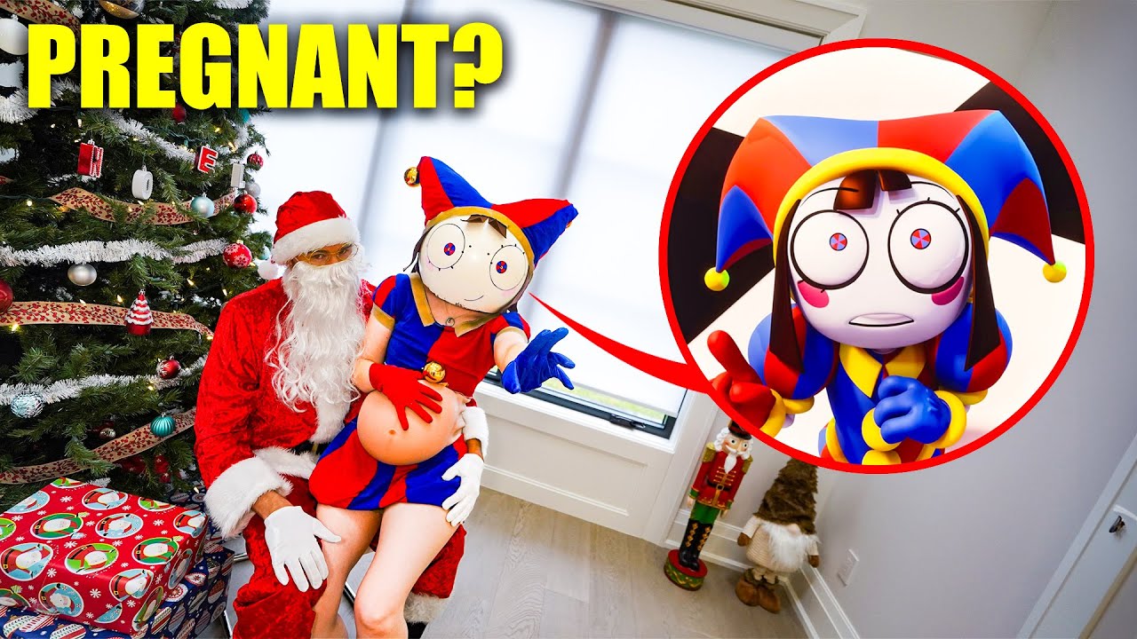 I CAUGHT POMNI PREGNANT WITH SANTA'S BABY!! (CURSED POMNI MOVIE!) - YouTube