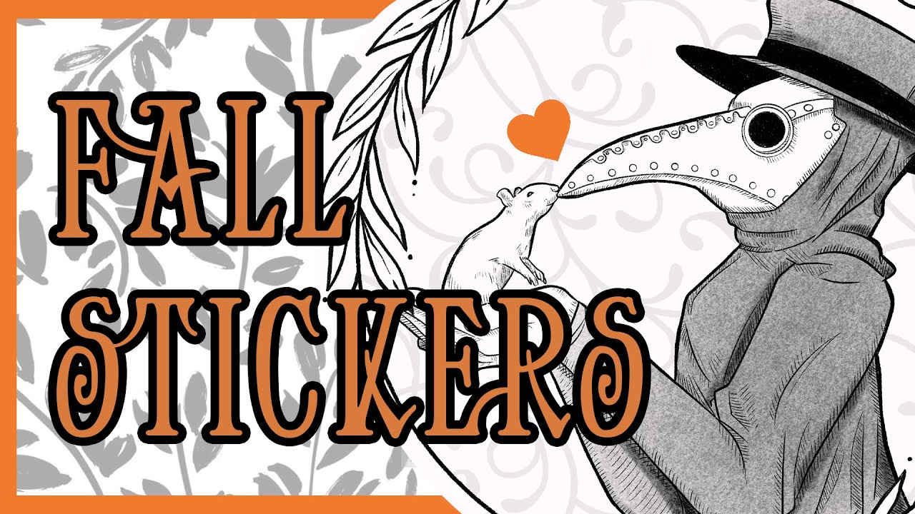 WHICH DO YOU PREFER? | Halloween Sticker Designs | Speed Drawing - YouTube