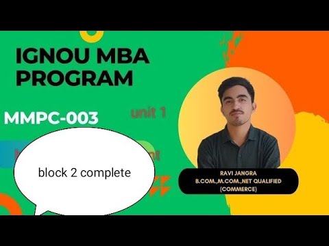 ignou mmpc 3 block 2 concept! ignou mmpc 3important question - YouTube