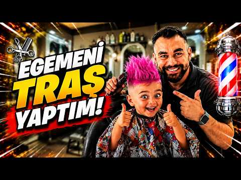 Egemeni tıraş ettim (saçlar yakıyor)