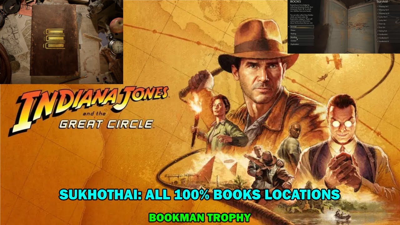 Indiana Jones And The Great Circle walkthrough - All 100% books ...