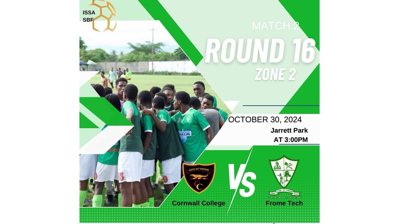 Live -SBF | ROUND of 16 | Cornwall college vs frome tech - YouTube