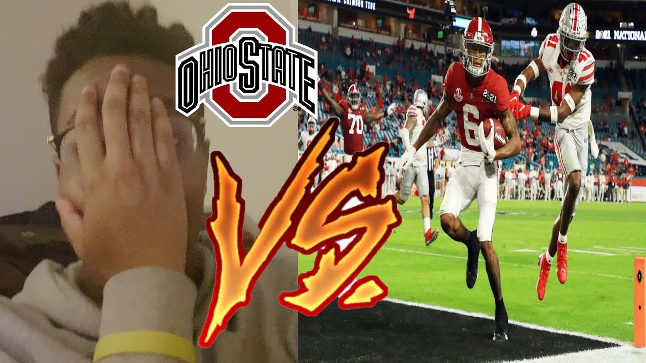 Ohio State Fan LIVE Reaction VS Alabama - YouTube
