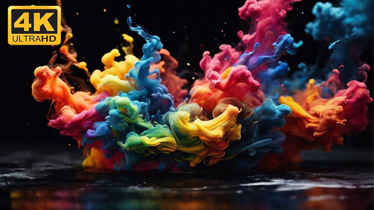 Abstract Liquid! 4K Relaxing Screensaver for Stress relief - Relaxing ...