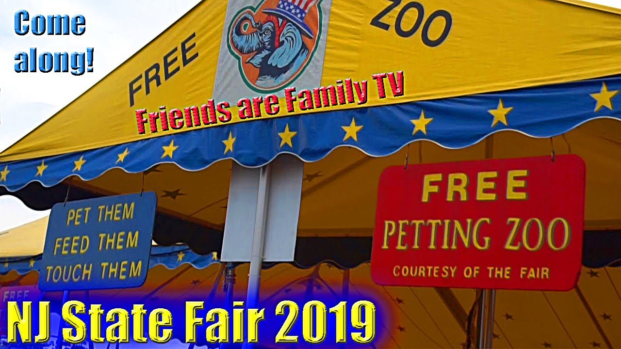 FREE Large Petting Zoo!! | Great Fair Exhibits! | NJ State Fair - YouTube