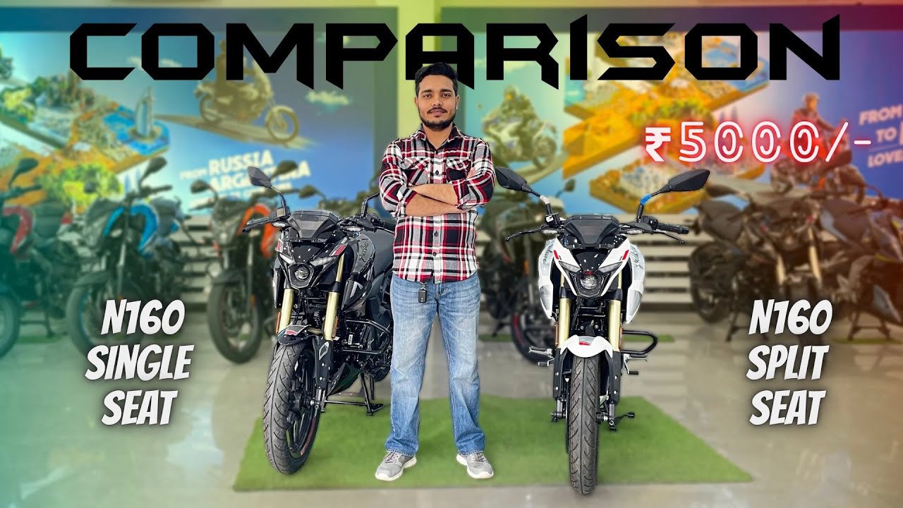 2026 Bajaj Pulsar N160 Single Seat vs Split Seat – Which One to Buy? 🤔 ...