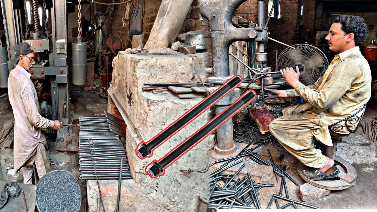 Hard Working Manufacturing process of Leaf Spring Centre Nut Bolts ...