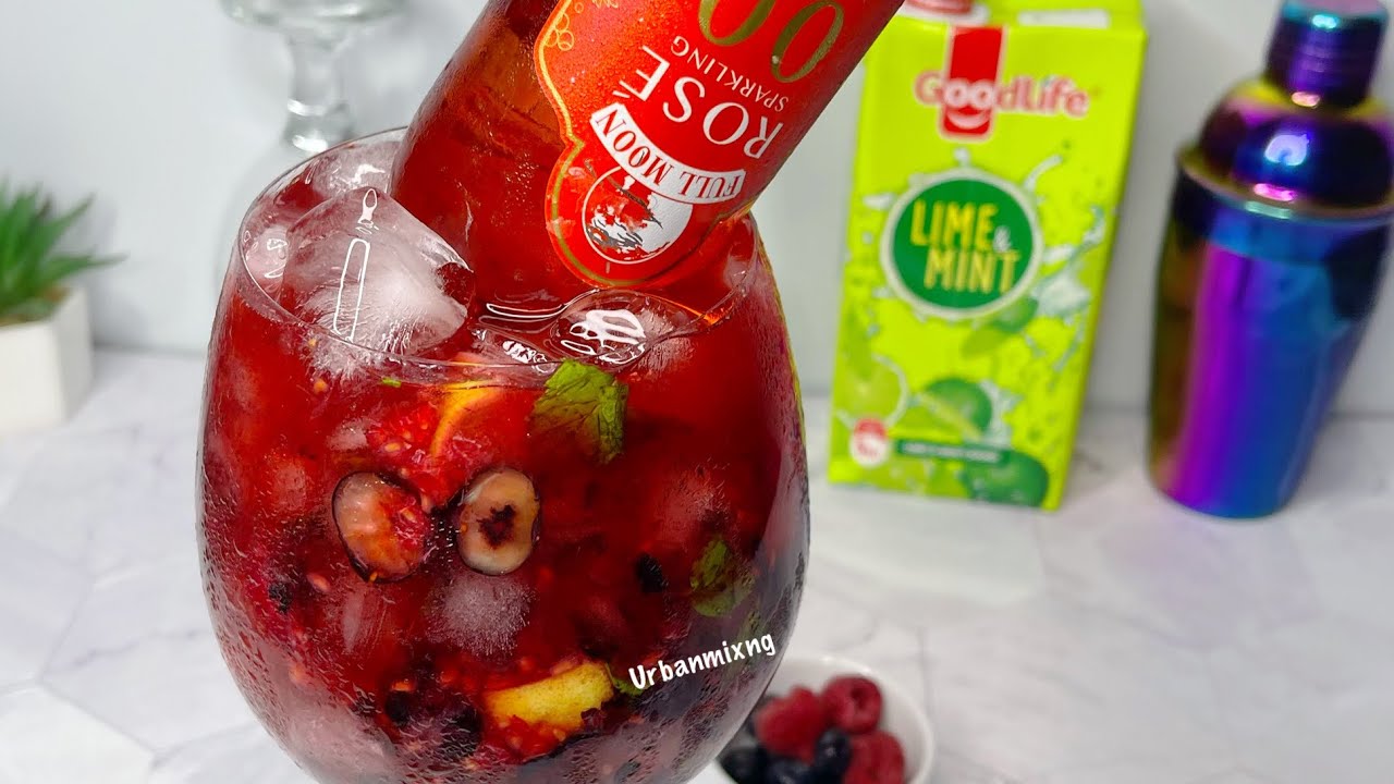 Berry Rose Blast ||cocktail for the weekend! - YouTube