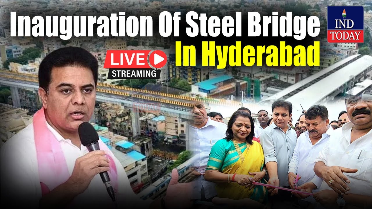 🔴 LIVE: Inauguration of Steel Bridge Flyover From Indira Park To VST ...