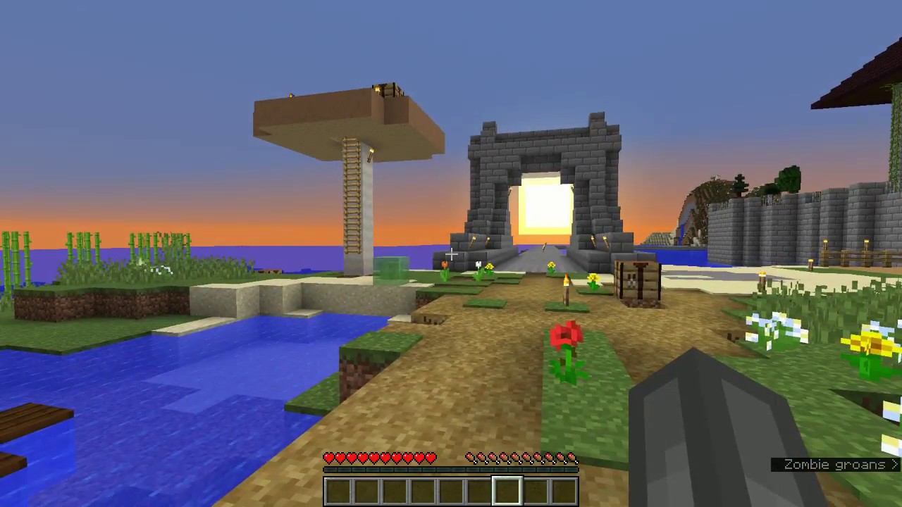 Minecraft- Building a night time reminder - YouTube