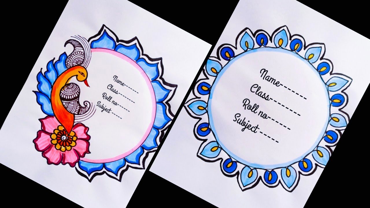 Circle ⭕Border Design/Project Work Designs/Project Design ...