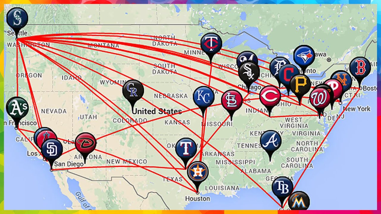 Which MLB teams travel MOST in 2023? - YouTube