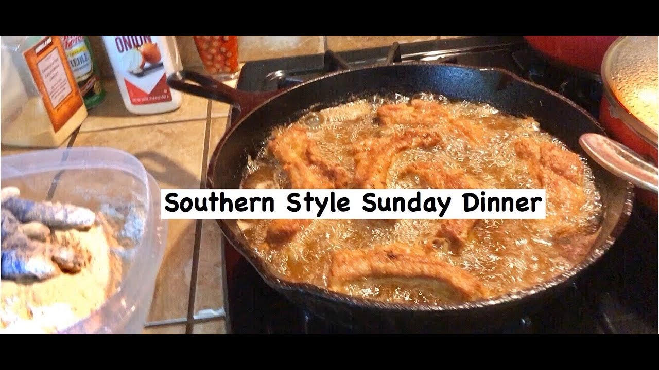 Southern style Sunday night Dinner | Momof12 - YouTube