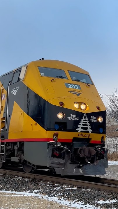 Amtrak heritage duo rolls by! - YouTube