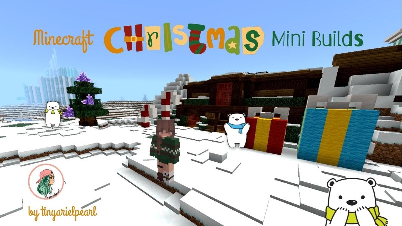 Minecraft Christmas Mini builds! - How to | tinyarielpearl - YouTube