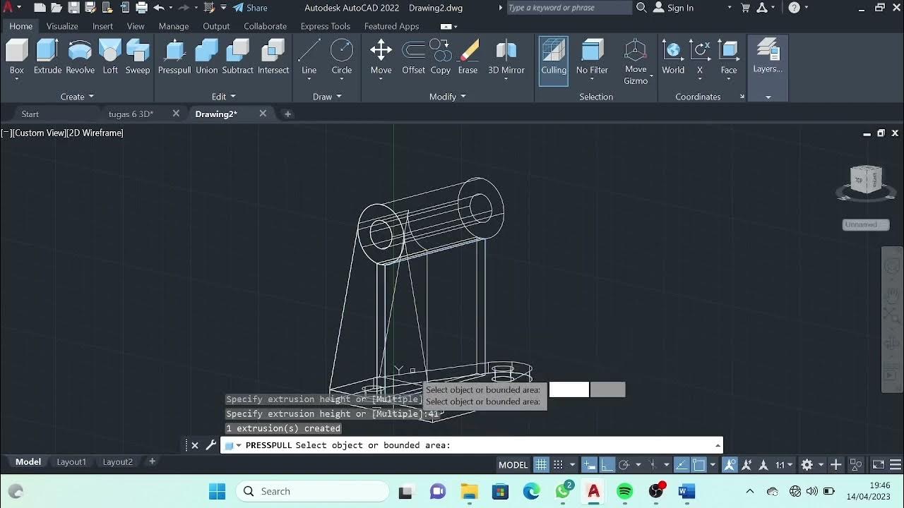 Tugas 6 Gambar 3D Autocad | Ariyansyah (06) MA - YouTube