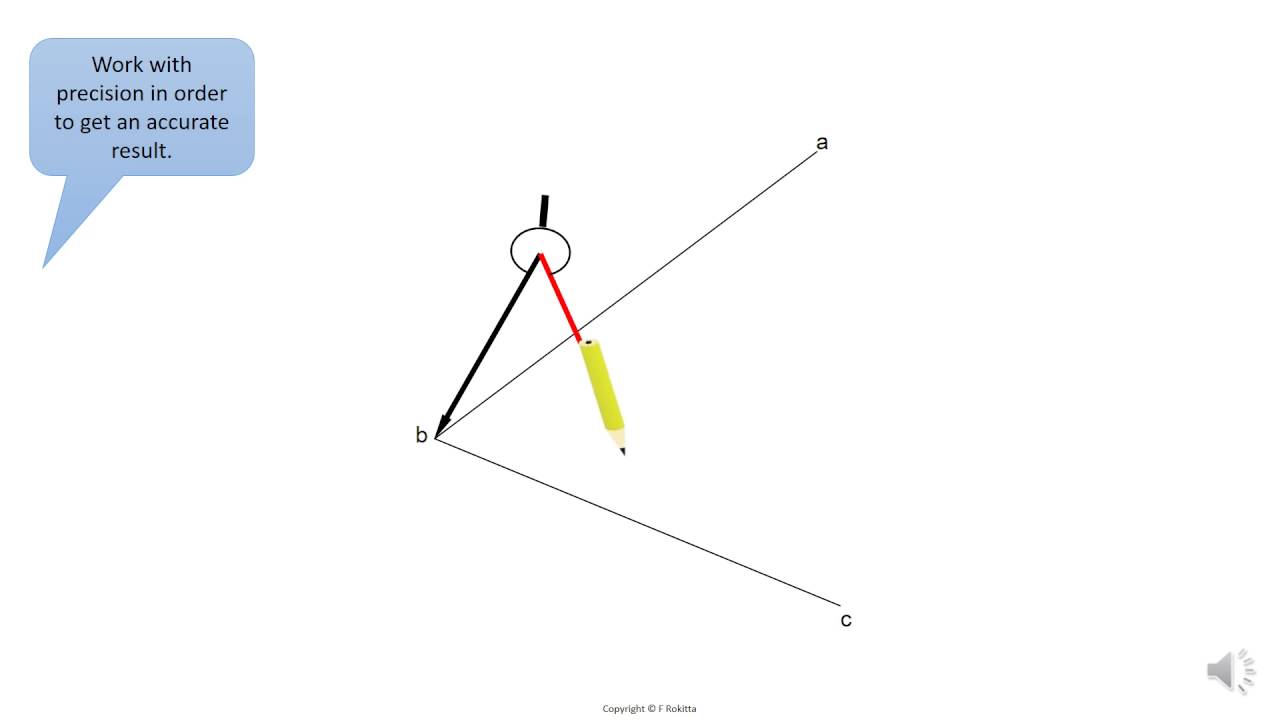 Gr8 Tutorial 15 Half a given angle - YouTube