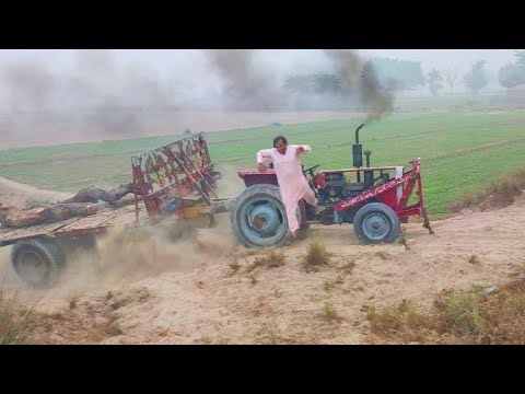 Dangerous Tractor Driver | tractor ki video | tractor pulling failed ...