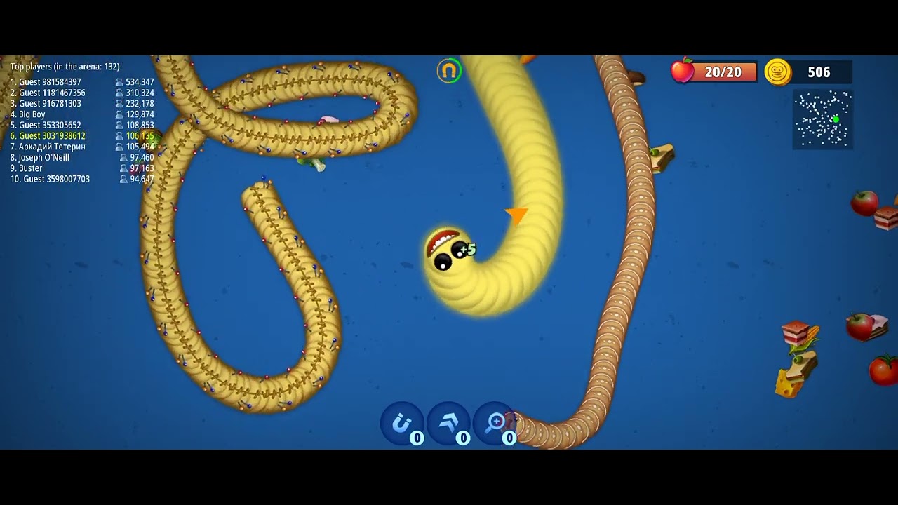 worm zone snake 🐍 - YouTube