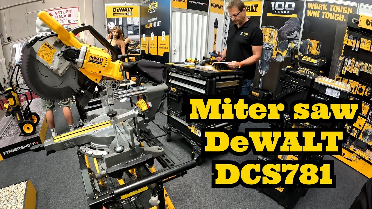 Miter saw- DeWALT DCS781🪚Demonstration of functionalities, e.g. cut ...