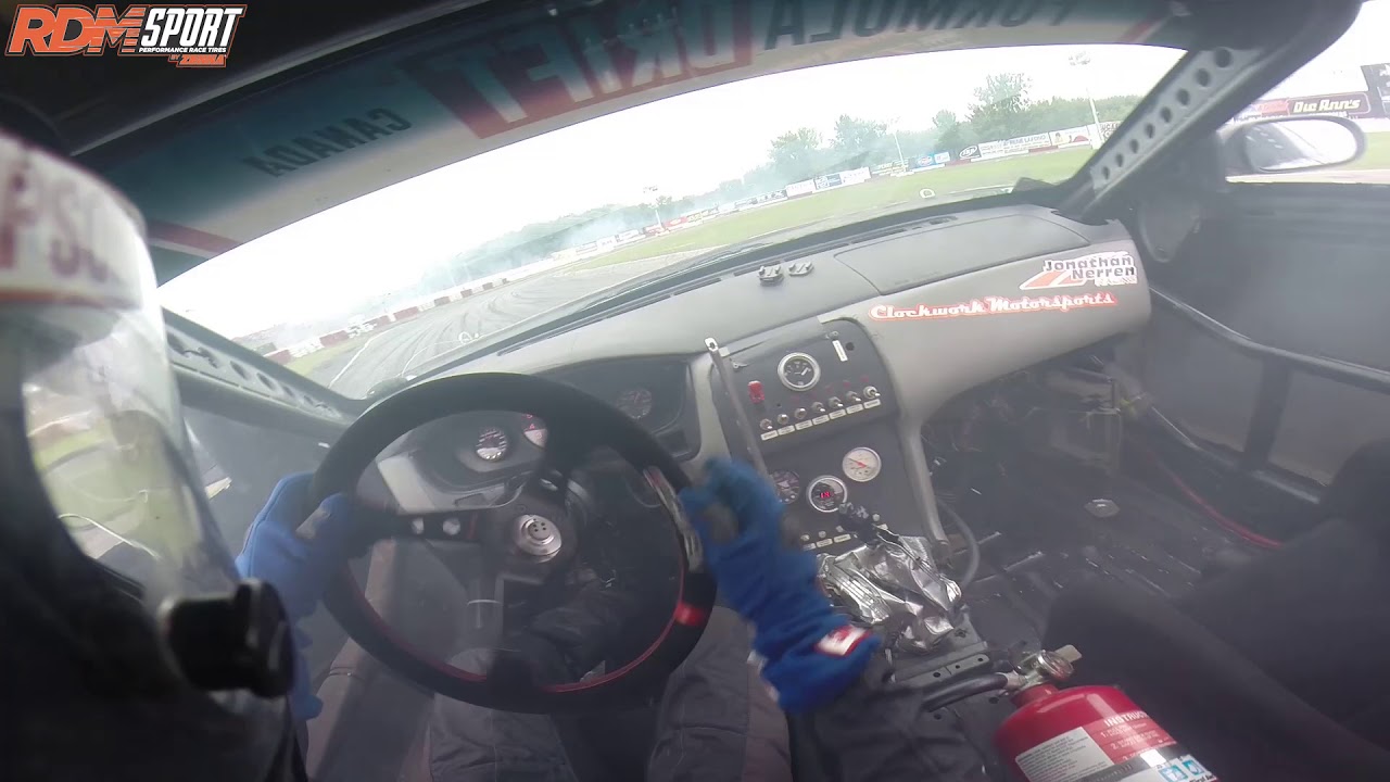 In Car POV - Formula Drift Canada Round 6 - Tyler Nelson Qualifying ...