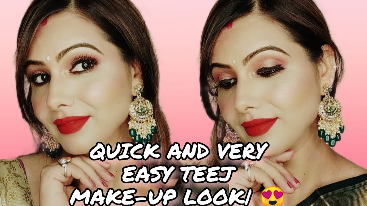QUICK AND VERY EASY TEEJ MAKE-UP LOOK| GROOMWITHANJU| - YouTube