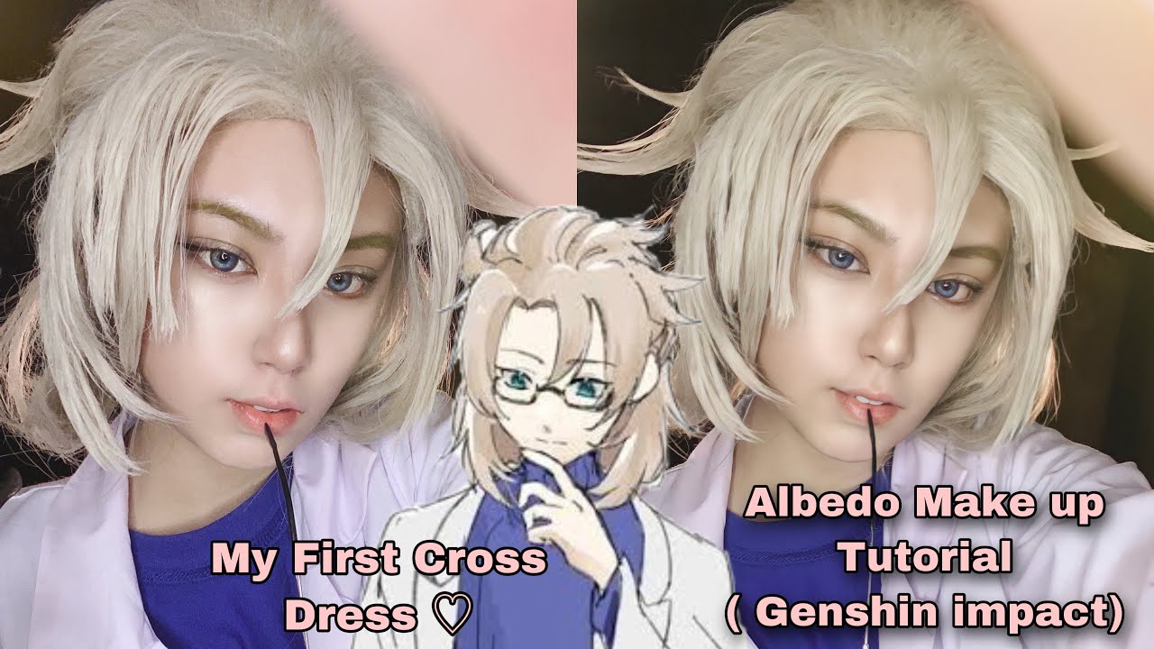 Albedo Cosplay Genshin impact ( Make up Tutorial ) - YouTube