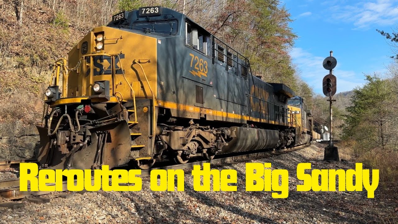 CSX Big Sandy Subdivision Rerouted Trains | Rail Traffic Diverted After ...