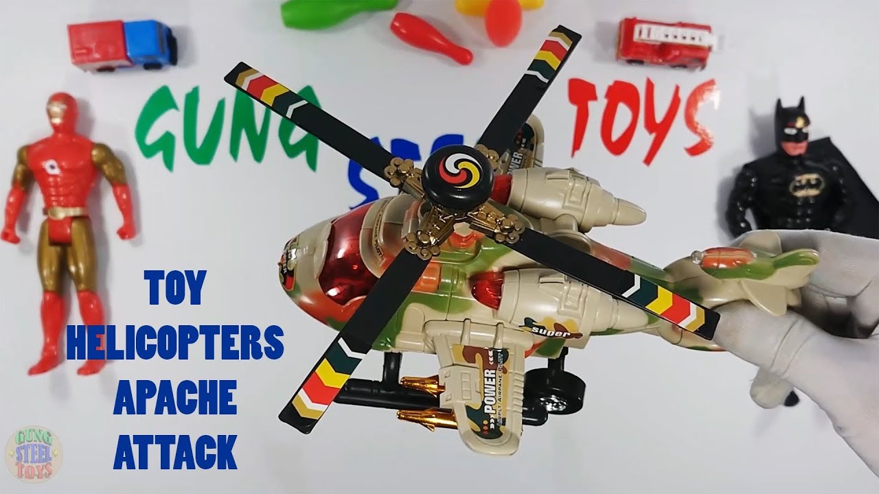 Toy Helicopters Apache Attack - YouTube