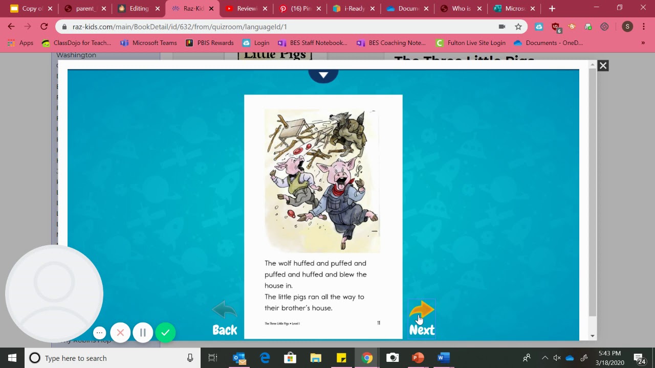 1st Grade, ELA, Week 2 Day 1: Who is Telling the Story? - YouTube