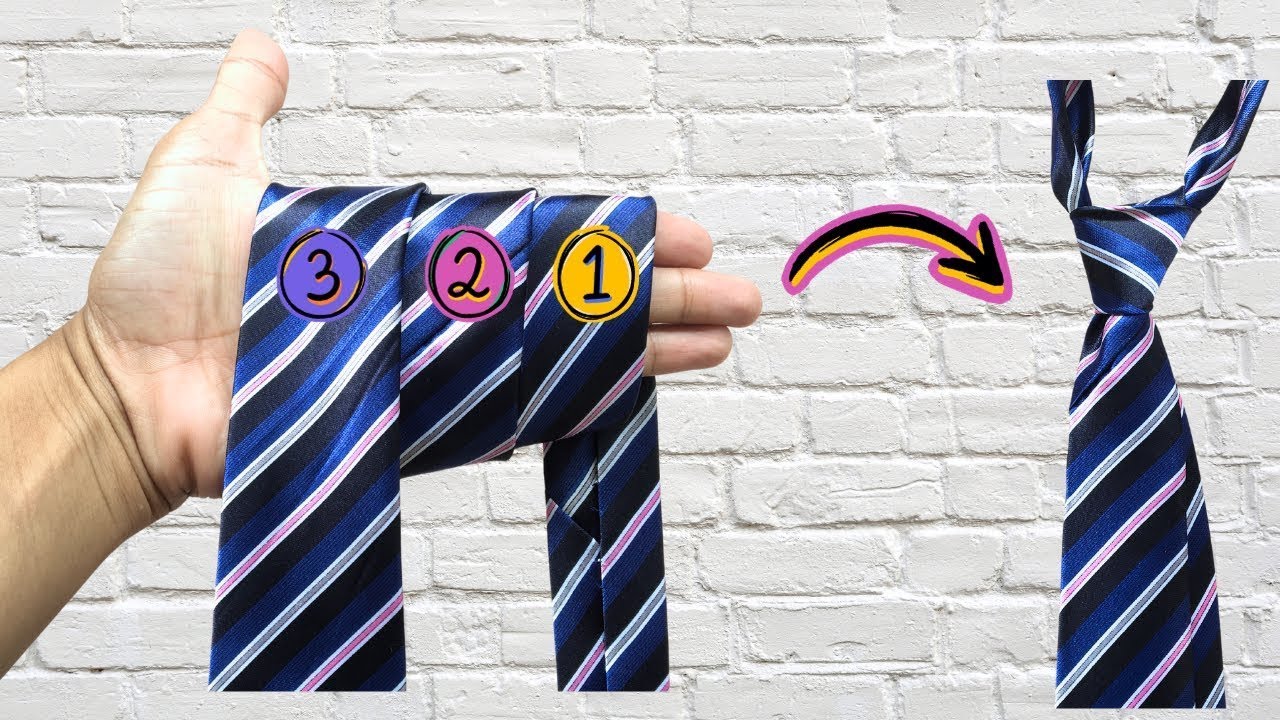 How to Tie a Tie 3 Steps by Hand - YouTube