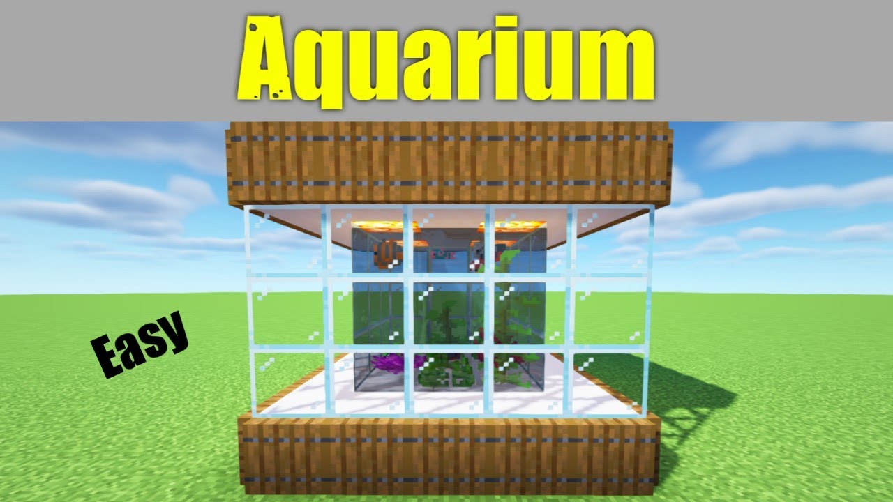 Minecraft: How to Make A Fish Tank Aquariums | Aquariums Tutorial ...