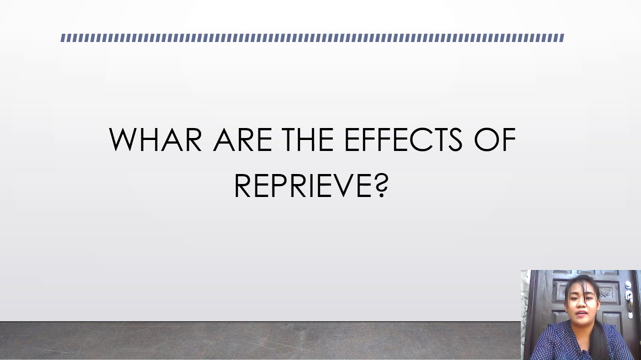 CHAPTER 7 REPRIEVE - YouTube