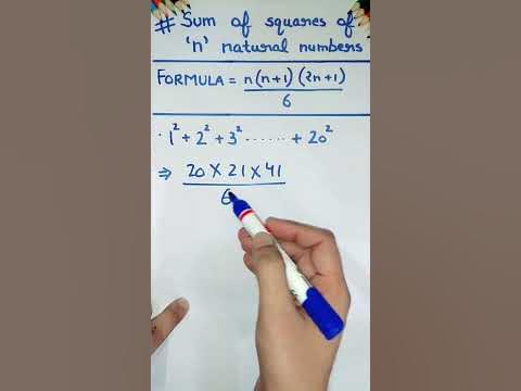 Sum of squares of 'n' natural numbers #shorts #maths - YouTube
