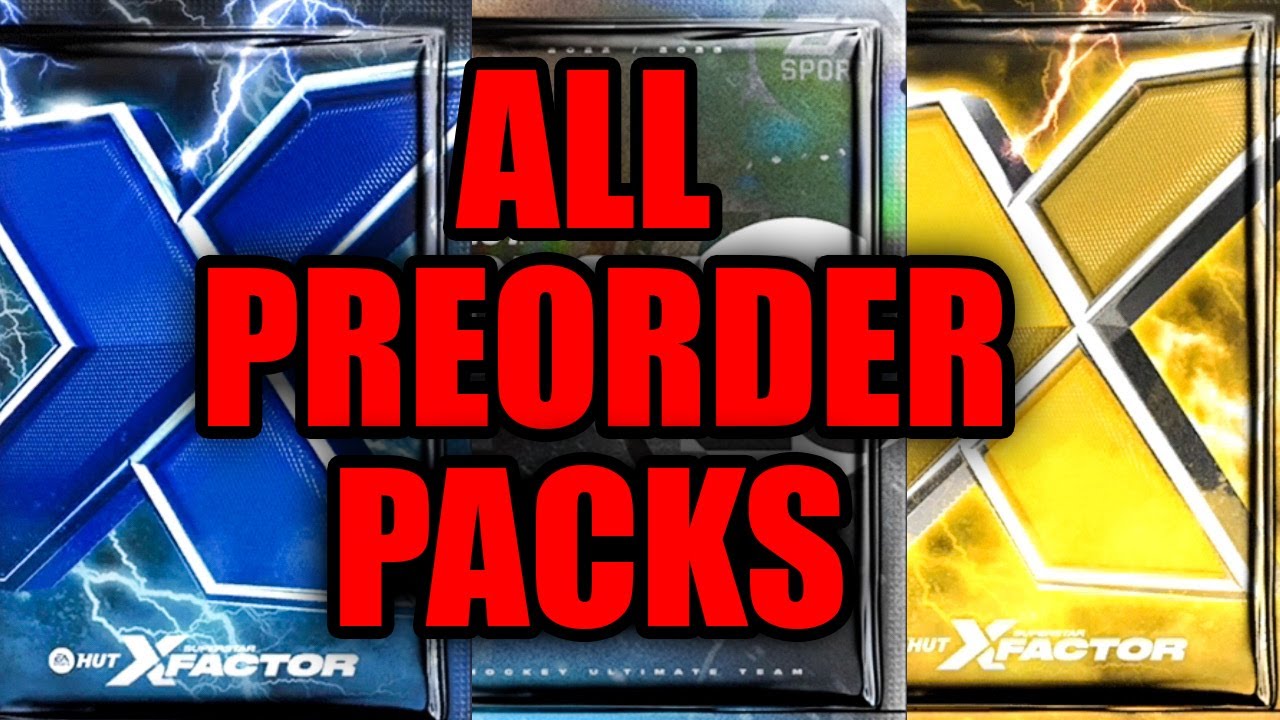 ALL PREORDER PACKS & X FACTOR PLAYER CHOICE PACKS! NHL 23 PACK OPENING ...