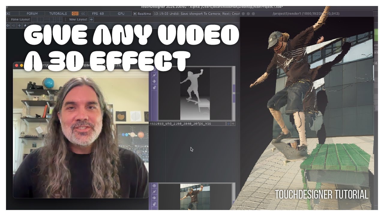 Convert any Video to Point Clouds in TouchDesigner - YouTube