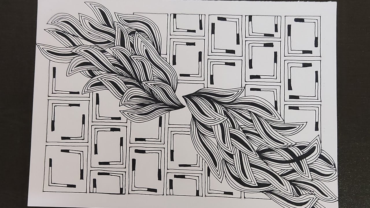 Pattern 169|How to draw patterns|zentangle art|floral pattern|doodle ...