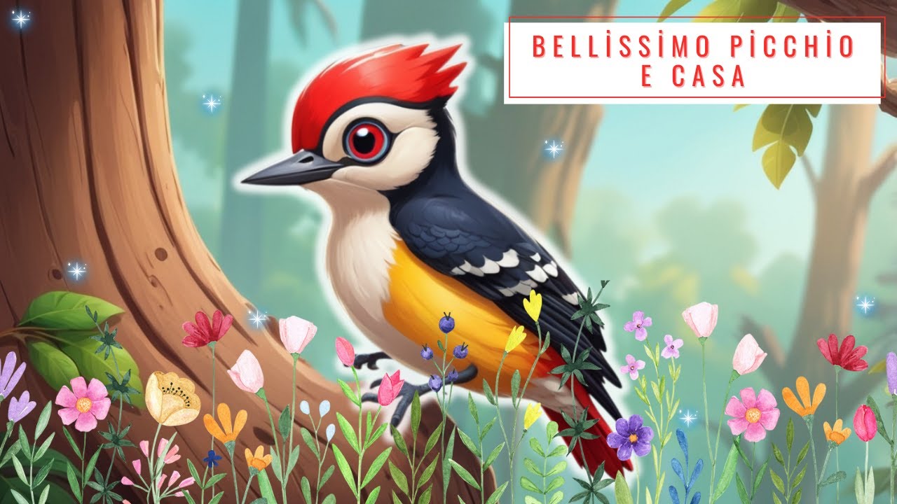 Bellissimo picchio e casa/Storie per Bambini #bambini #scoiattolo # ...