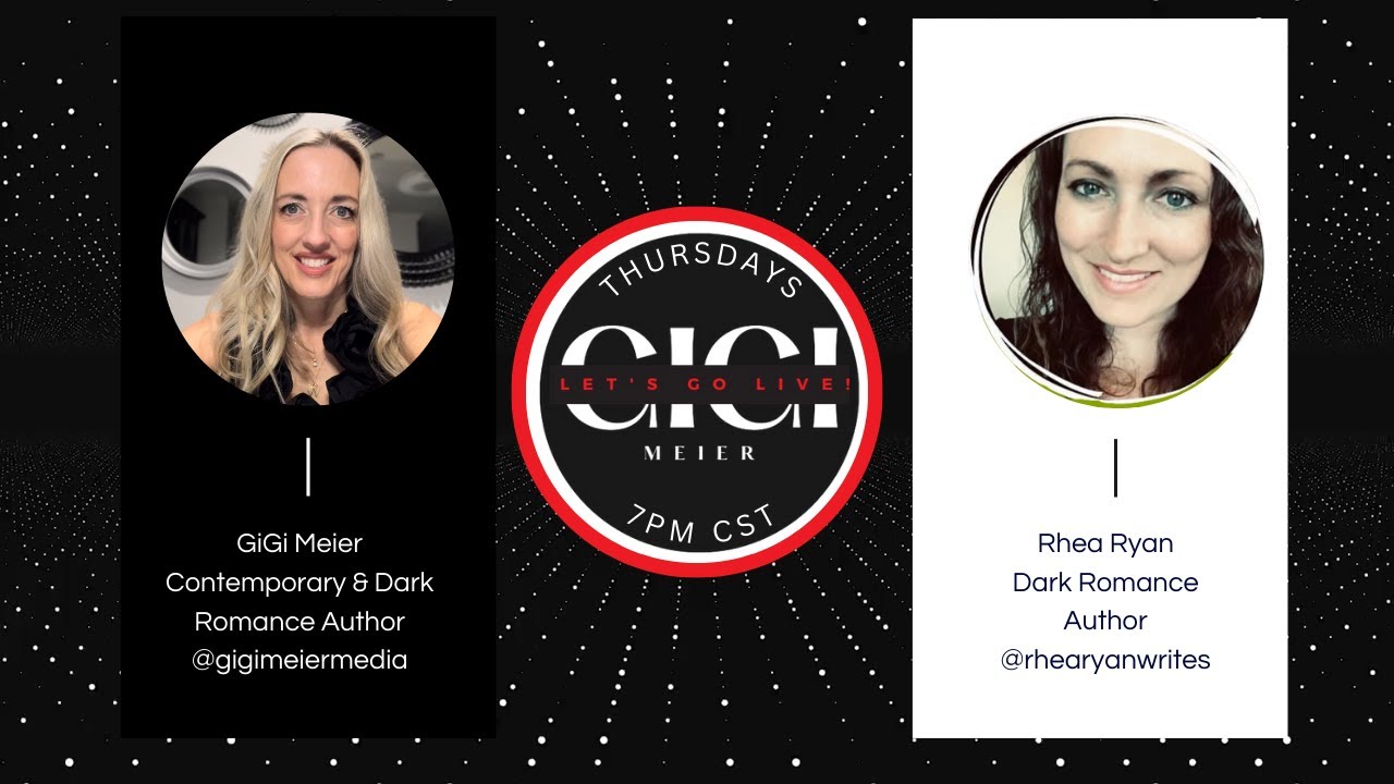 Let’s Go Live! with dark romantic suspense author Rhea Ryan ️ - YouTube